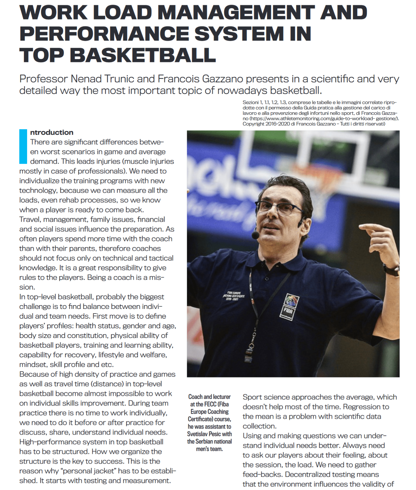 Workload Management in Basketball | Athlete Monitoring software ...